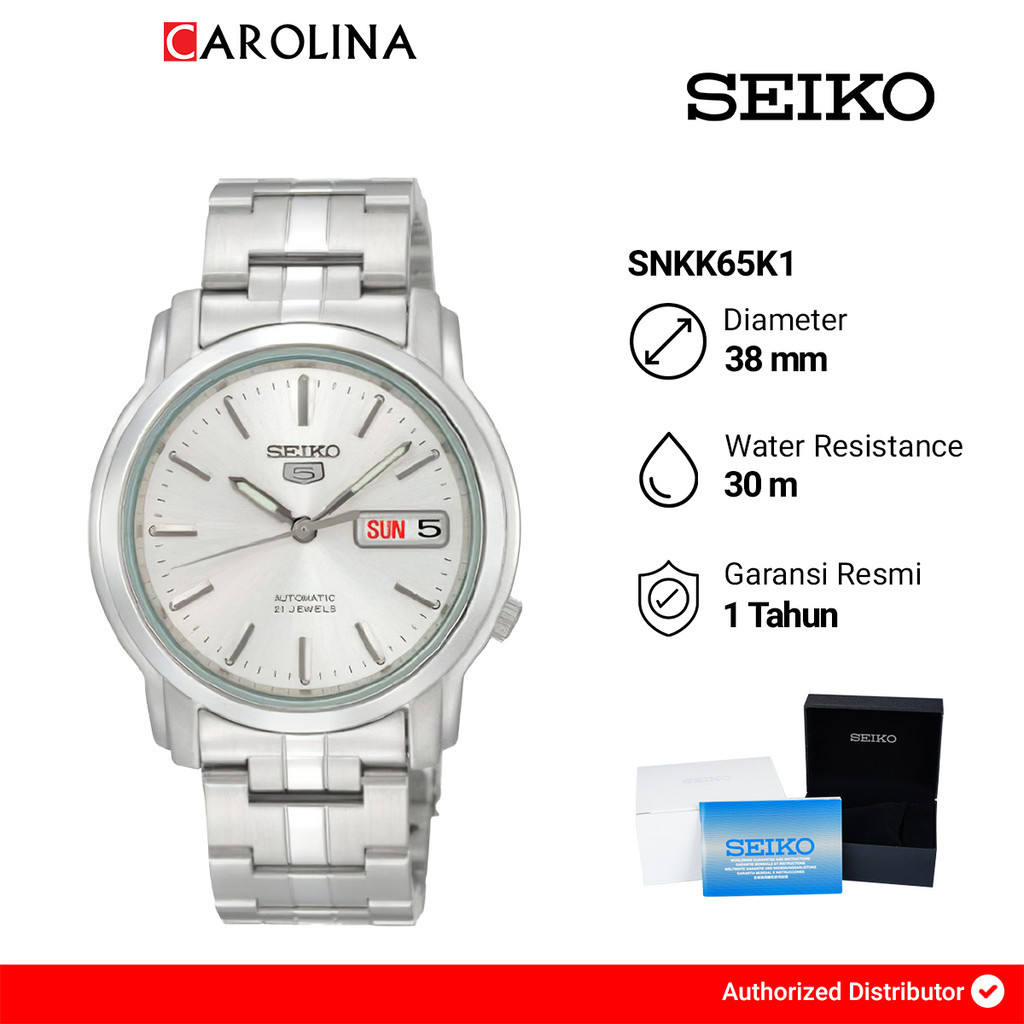 Jual Jam Tangan Pria Seiko 5 Sports SNKK65K1 Automatic Silver Dial ...
