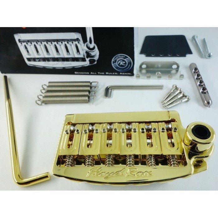 Jual NEW!!! Floyd Rose Rail Tail Wide Guitar Tremolo Bridge Gold RT300W ...