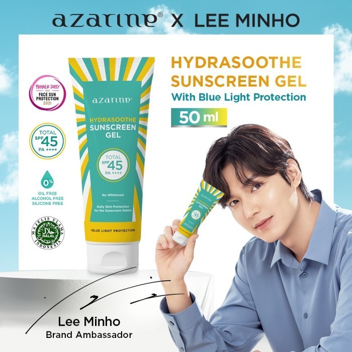 Jual KKV AZARINE Hydrasoothe Sunscreen Gel SPF 45 Mist SPF50 PA++ Serum ...