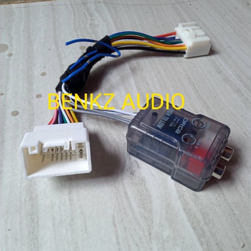 Jual Soket audio rca output head unit xpander mirage pemasangan amplifier subwoofer aktif kolong ...