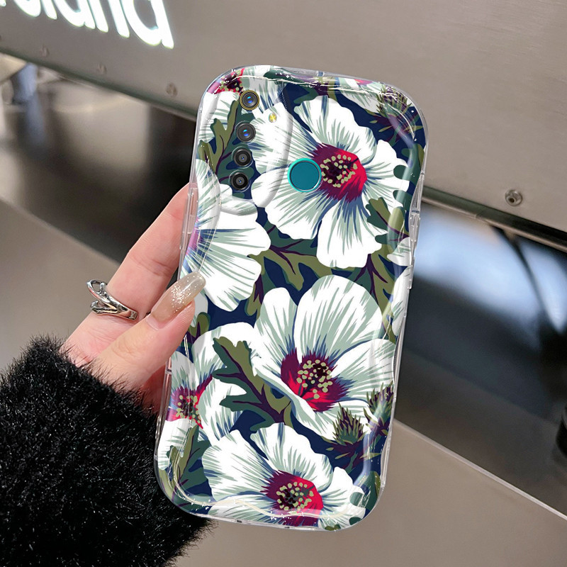 Jual Casing Hp Realme 5 Pro Realme Q Case hp ponsel pola bunga Casing ...