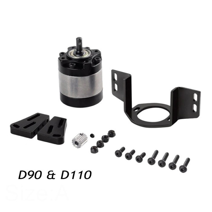 Jual Planetary Gearbox Mount Transmission Case Metal 1/10 RC D90 D110 ...