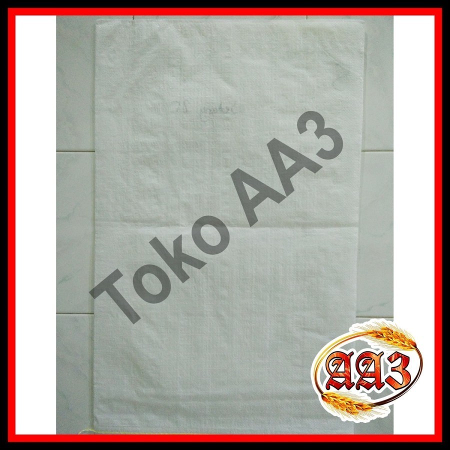 Jual tokokarungaa3 Karung beras Polos Putih 30kg | Shopee Indonesia
