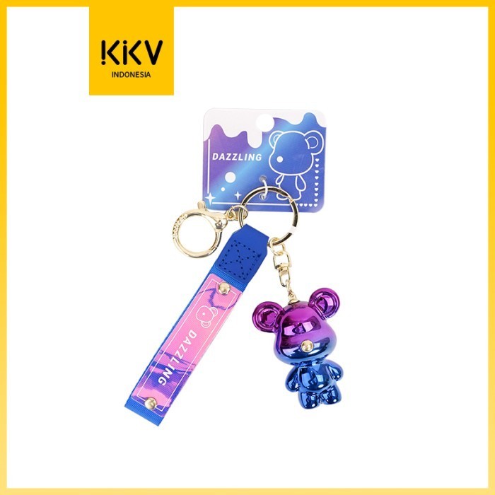 Jual Kkv Gantungan Kunci Beruang Rainbow Bear Aksess Keychain Lucu ...