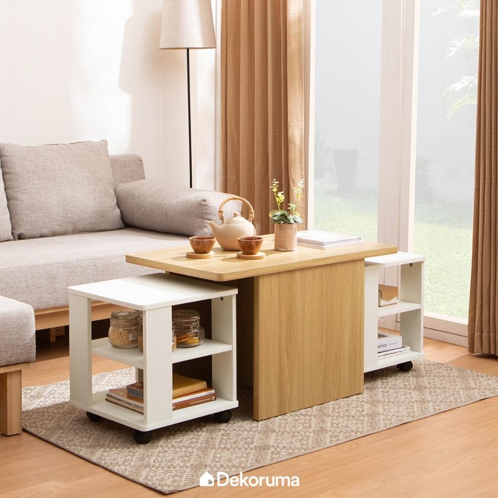 Jual NANA Coffee Table Kayu Minimalis Meja Tamu Sofa | Shopee Indonesia