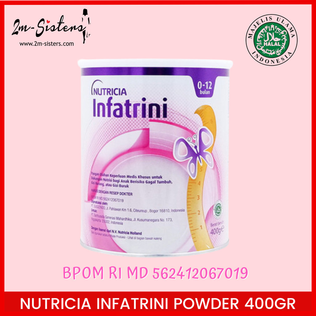 Jual Infatrini Powder 400GR - Susu Bayi Nutricia Infatrini Powder 400GR ...