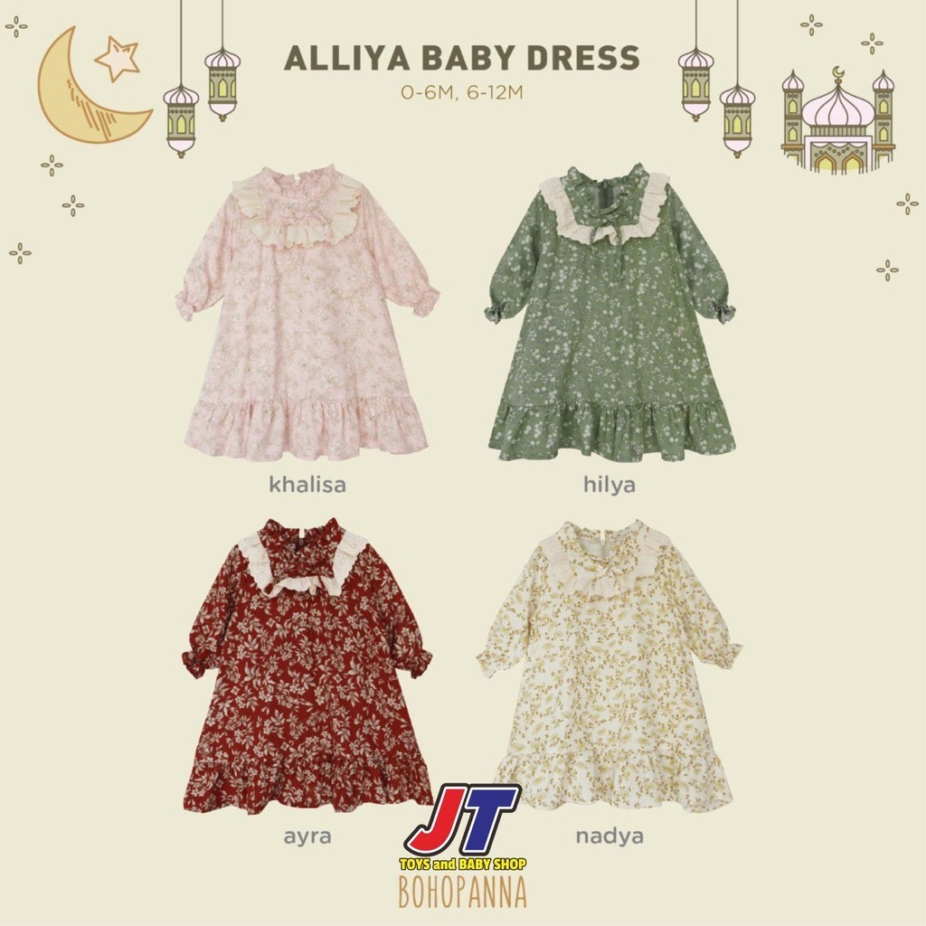 Jual Bohopanna Alliya Baby Dress | Raya Collection 2024 | Shopee Indonesia