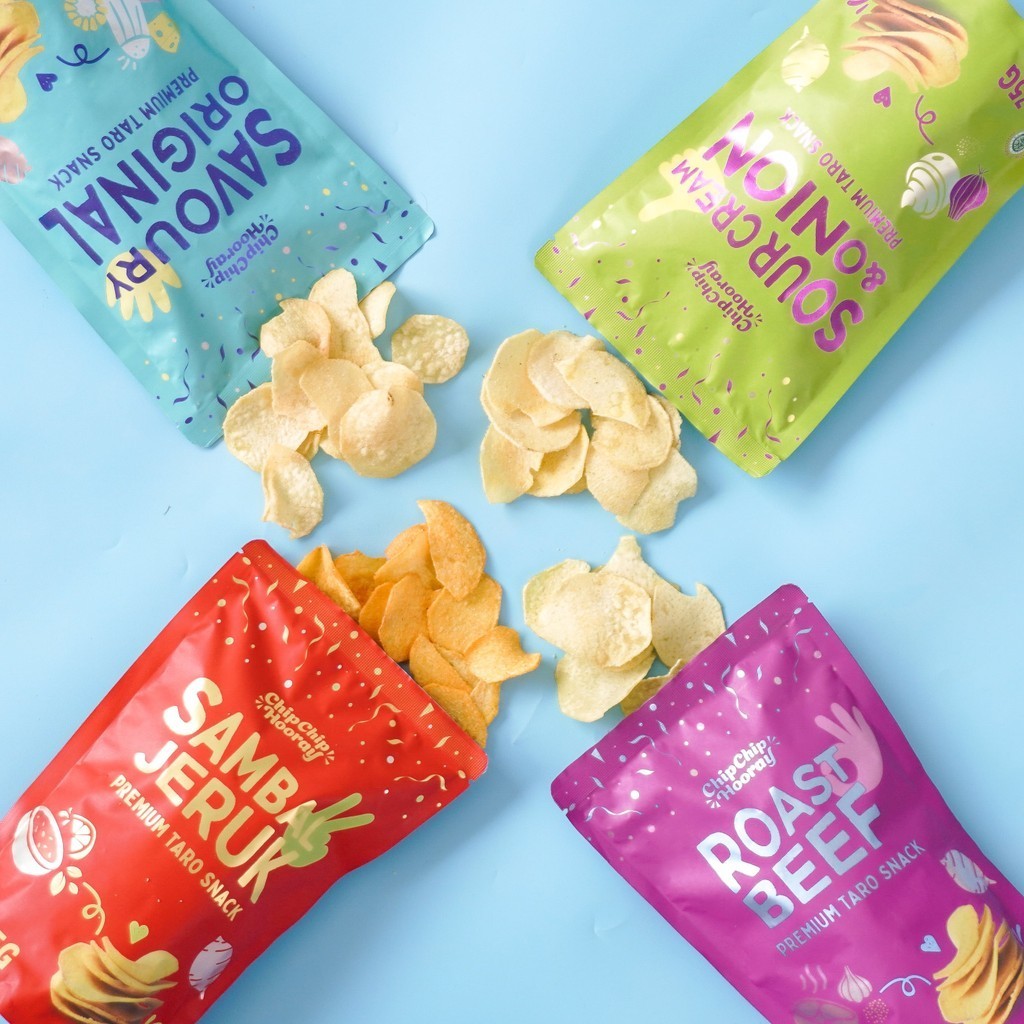 Jual Chip Chip Hooray Savoury Original, Roast Beef, Sour Cream & Onion ...