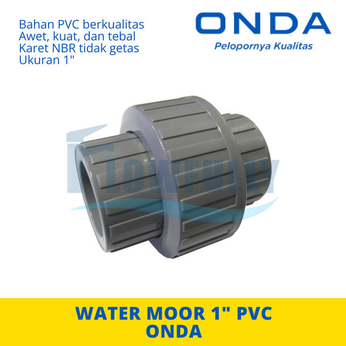 Jual WATERMUR PVC 1" ONDA POLOS WATER MOOR MUR WATER UNION SOCKET WM VALVE | Shopee Indonesia