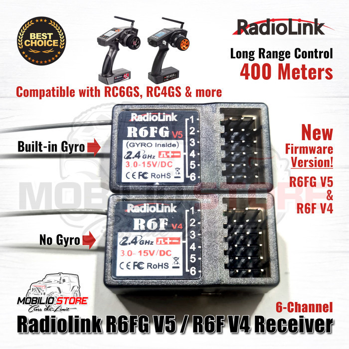 Jual Radiolink R6Fg - R6F Receiver For Transmitter Rc6Gs, Rc4Gs Rc ...
