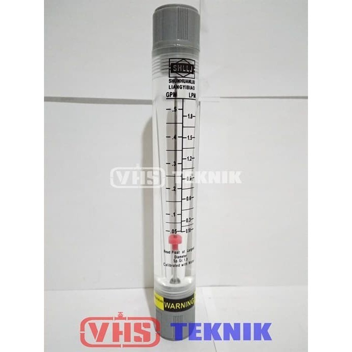 Jual ROTAMETER 0.18-1.8 LPM 1/2" LIQUID FLOW METER ACRYLIC TUBE WATER ...