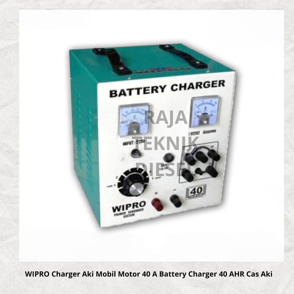 Jual Wipro Charger Aki Mobil Motor 40 A Battery Charger WP 40 AHR Cas ...