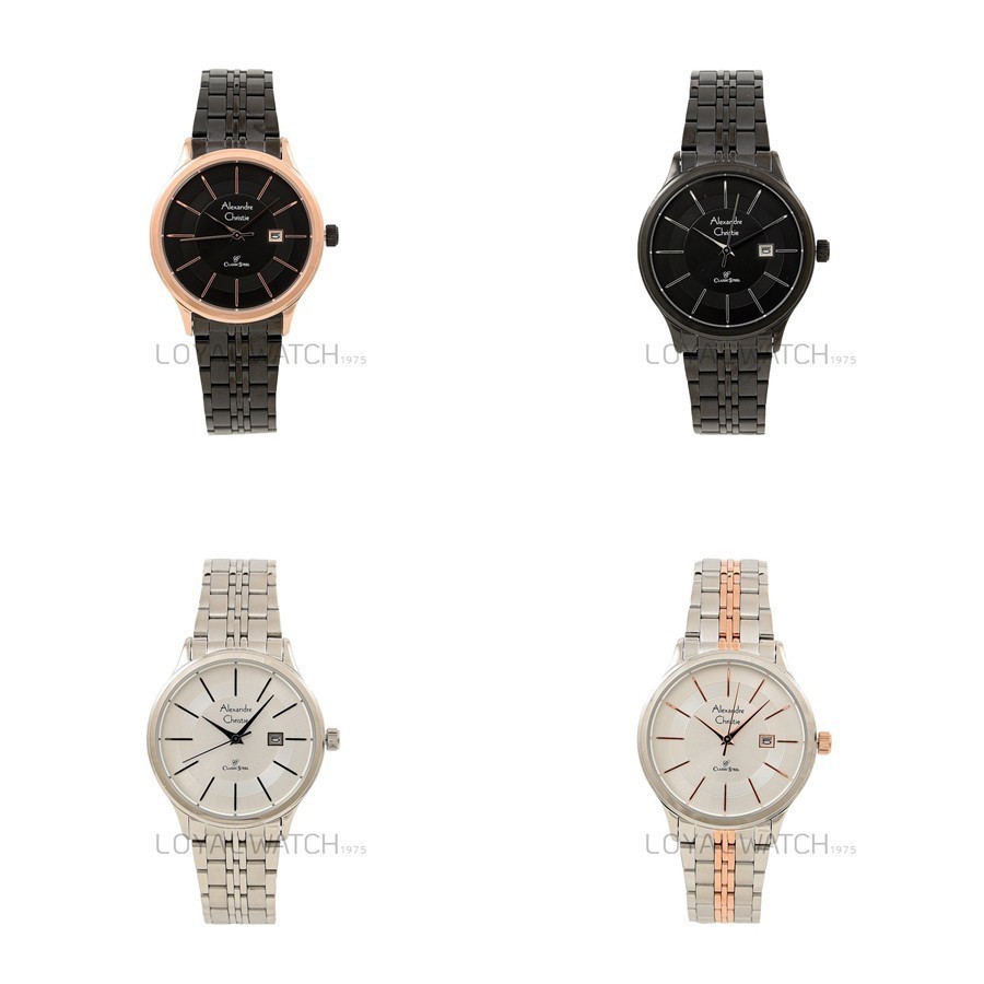 Jual Loyal Watch 1975 - Jam Tangan Alexandre Christie Classic Steel ...