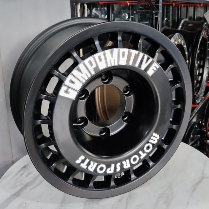 Jual VELG COMPOMOTIVE RALLY RING 15 SATINBLACK HILUX DC HARDTOP FORD ...