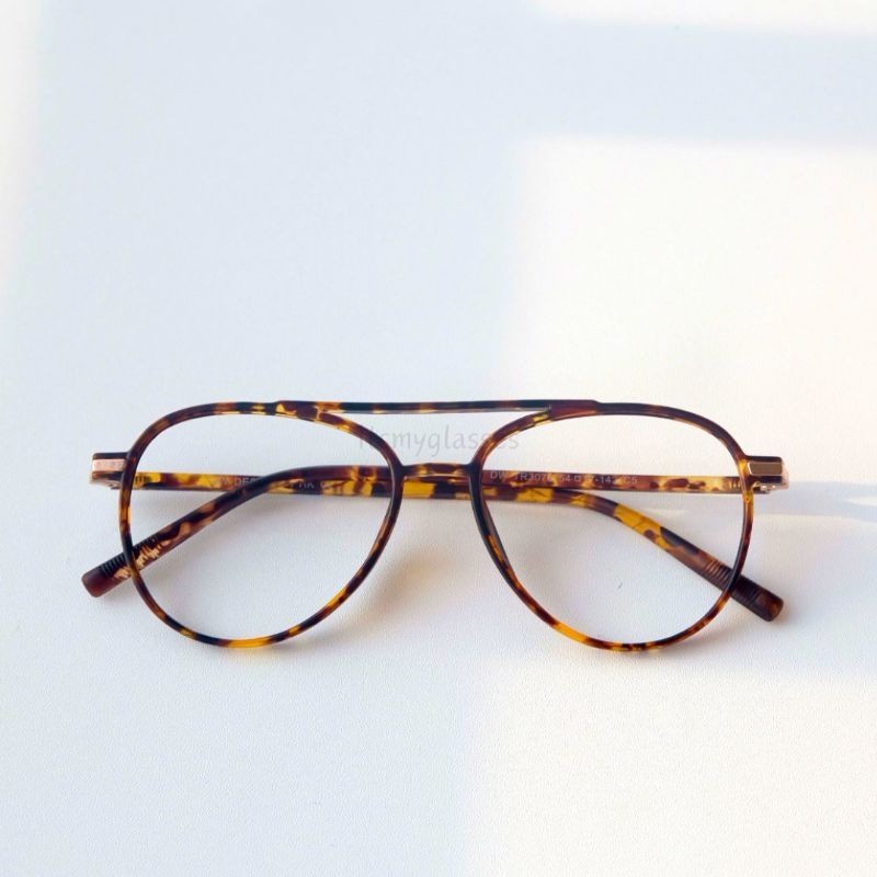Jual Optical Frame Mori - Kacamata Motif Leopard Aviator Vintage/Retro - Minus/Silinder/Plus ...