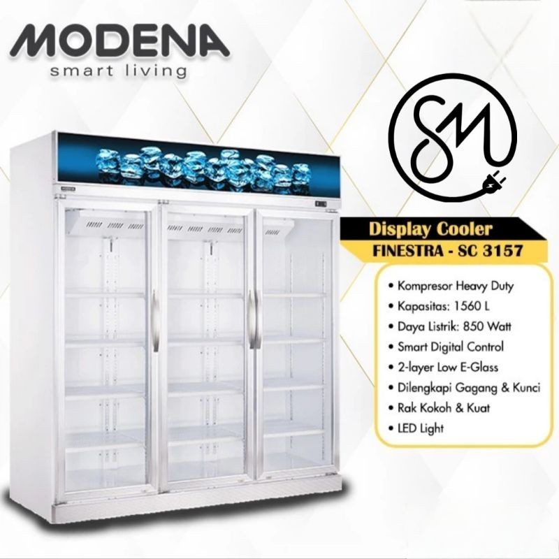 Jual Showcase Modena SC-3157 Display Cooler 3 pintu 1560 L Multi door ...