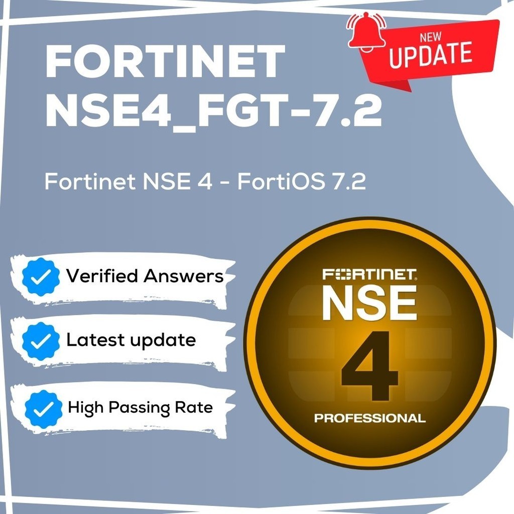 Jual Fortinet NSE 4 Exam Dump - FortiOS 7.2 NSE4 QA Q&A | Shopee Indonesia