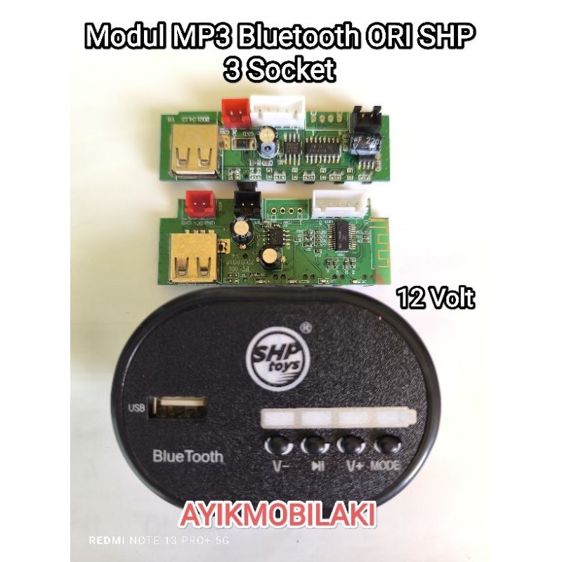 Jual Modul MP3 BLUETOOTH ORI SHP 12 Volt, Aki ORI OMB ACCU | Shopee Indonesia