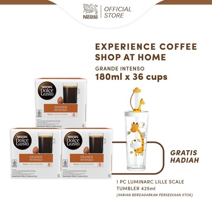 Jual Capsule Ndg Nescafe Dolce Gusto Grande Intenso 3 (36 Kapsul ...