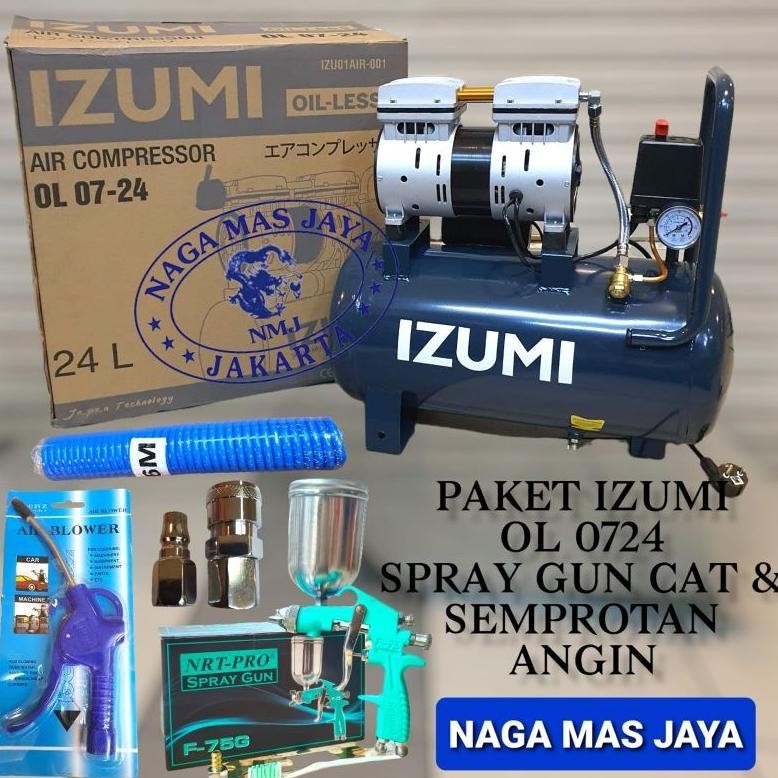 Jual Mesin Kompresor Angin Oilles Izumi Ol 0724 / Compressor Angin ...