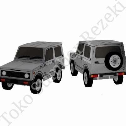 Jual Figure Mobil Jeep Balap Papercraft Car Racing Paper Craft Figurin ...