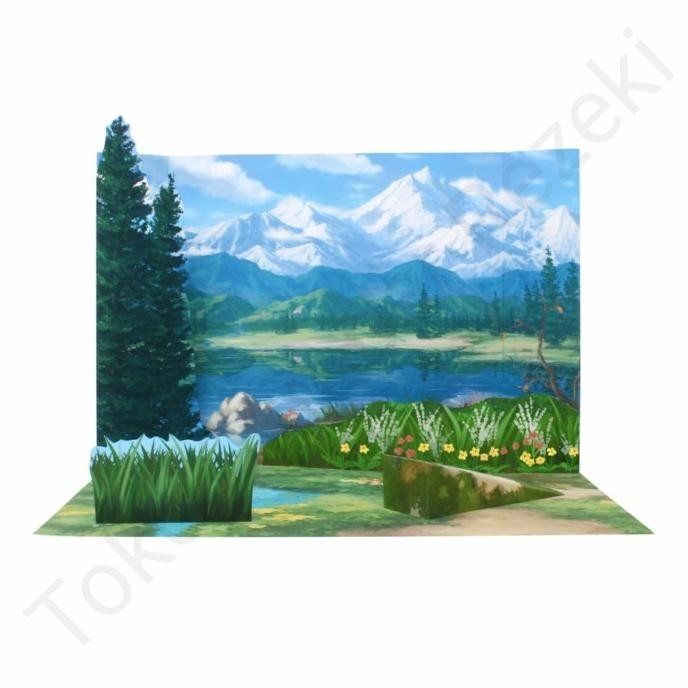 Jual Figure Diorama Paper Craft Americas Lake Papercraft Gunung Laut ...