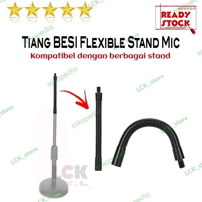Jual Sambungan Tiang Besi Stand Mic Flexible -Tiang Drat 3/8 Peninggi ...