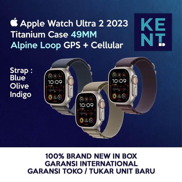 Jual Produk Terbaru Apple Watch Ultra 2 Titanium 49Mm Alpine Trail Loop ...