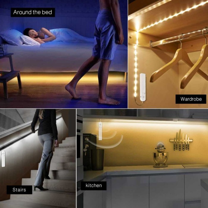 Jual Lampu Led Strip Lamp Bah Kabinet Lemari Meja Kitchen Set | Shopee ...