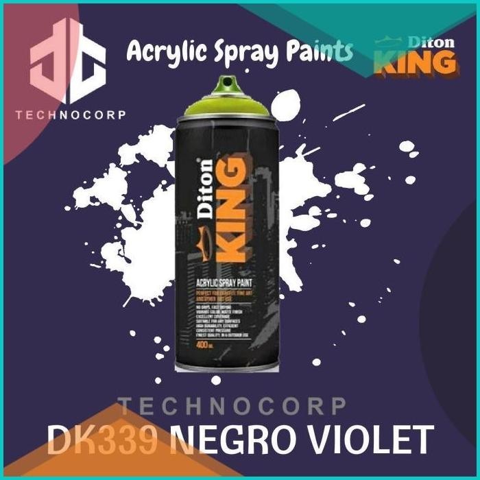 Jual Cat Semprot DITON KING DK 339 NEGRO VIOLET / GRAFFITI PAINT DOFF ...