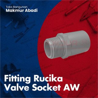 Jual Fitting Pipa PVC Rucika Valve Socket AW 2" Inch 2 1/2" Inch 3 ...