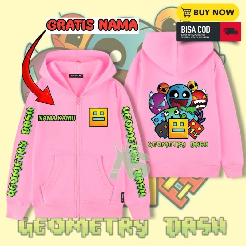 Jual GRATIS NAMA Jaket Hoodie Zipper Anak Game Geometry Dash / jaket ... Jual GRATIS NAMA Jaket Hoodie Zipper Anak Game Geometry Dash / jaket ...