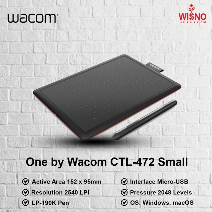 Jual Pen Tablet WACOM CTL 472 One By Wacom | Shopee Indonesia