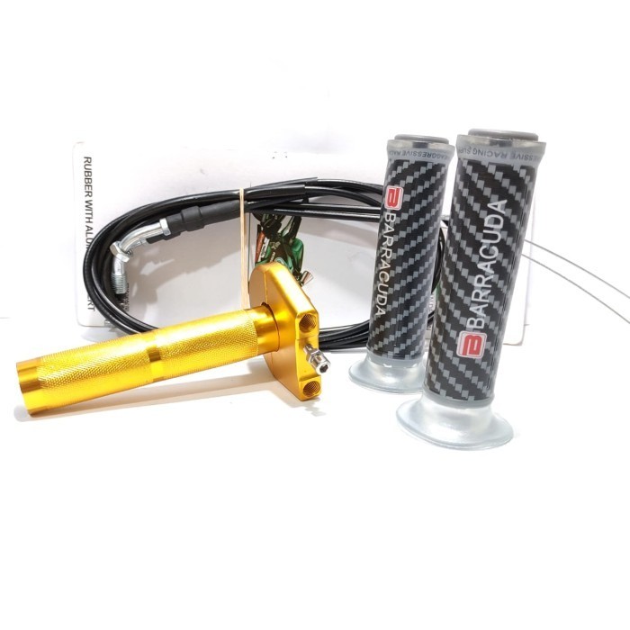 Jual Gas Spontan Barracuda Cnc Full Nmax Aerox Pcx Dll Bonus Grip Model ...