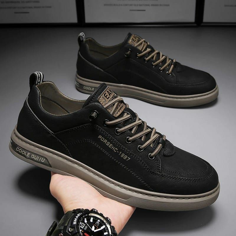 Jual Full hitam Sepatu casual pria wanita | Shopee Indonesia