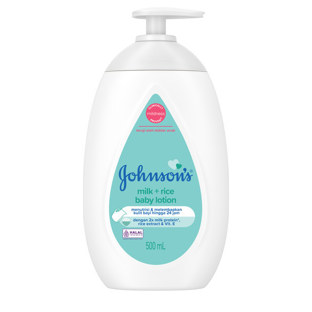 Jual JOHNSON'S Milk + Rice Baby Lotion - Losion Bayi 500ml | Shopee ...