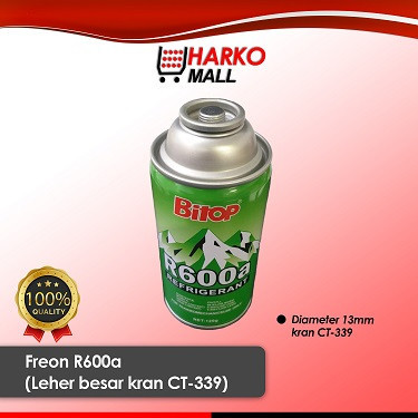 Jual Freon Isi AC Kulkas Frezer Showcase R600a Bitop Diameter Leher 13 ...