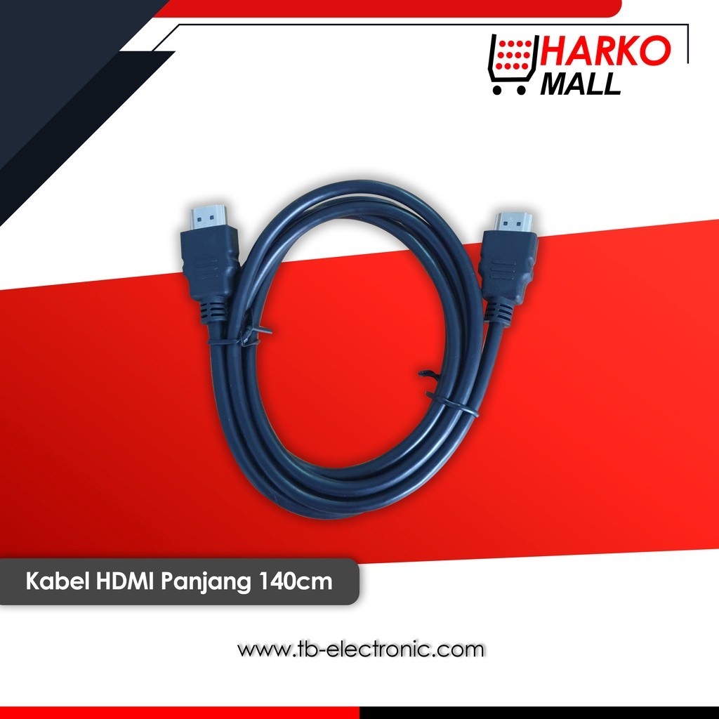 Jual Kabel HDMI to HDMI 1.4m Laptop Ke TV Ke DVR CCTV Ke Monitor ...
