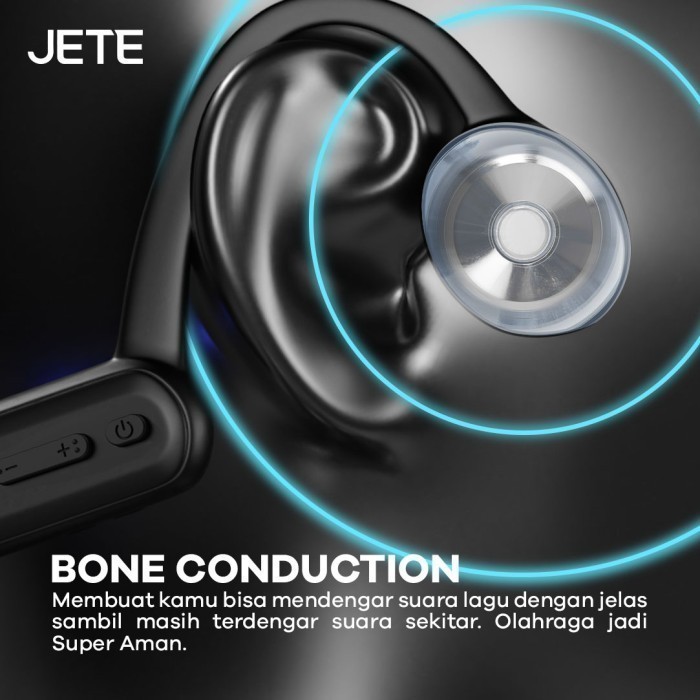 Jual Headset Bluetooth Jete Open Ear 2 Bone Conduction Bundle Run Bag ...
