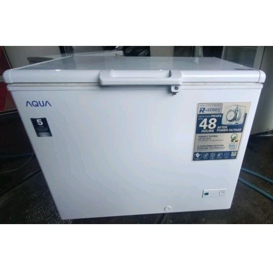 Jual Chest Freezer Box AQUA AQF 350R, Kapasitas 319 Liter, 145 Watt ...