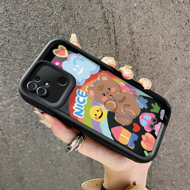 Jual Casing Hp Xiaomi Redmi 10C Case Beruang lukisan cat minyak pola HP ...