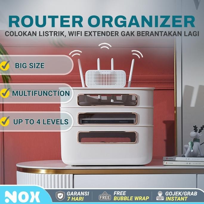 Jual Kotak Router dan colokan kabel listrik organizer box besar cable ...