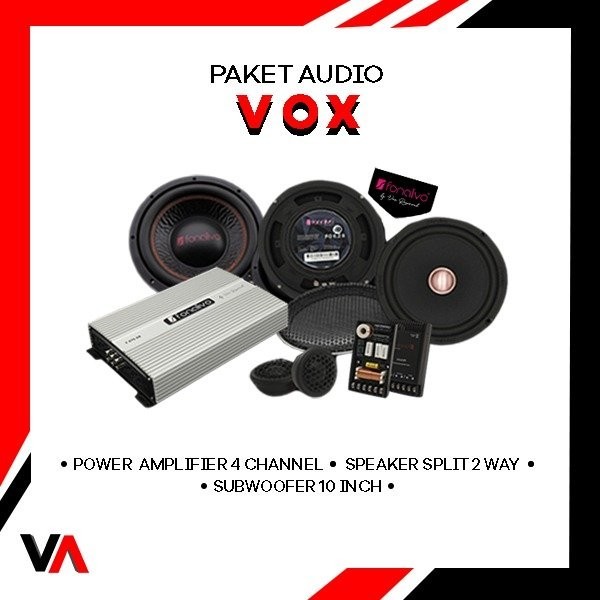 Jual PAKET VOX FONALIVO BY VOX RESEARCH FULL SET SOUND SYSTEM AUDIO ...