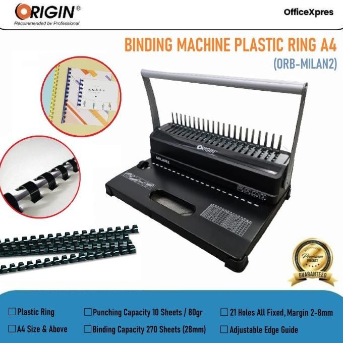 Jual Mesin Jilid / Mesin Binding Origin Milan A4 | Shopee Indonesia