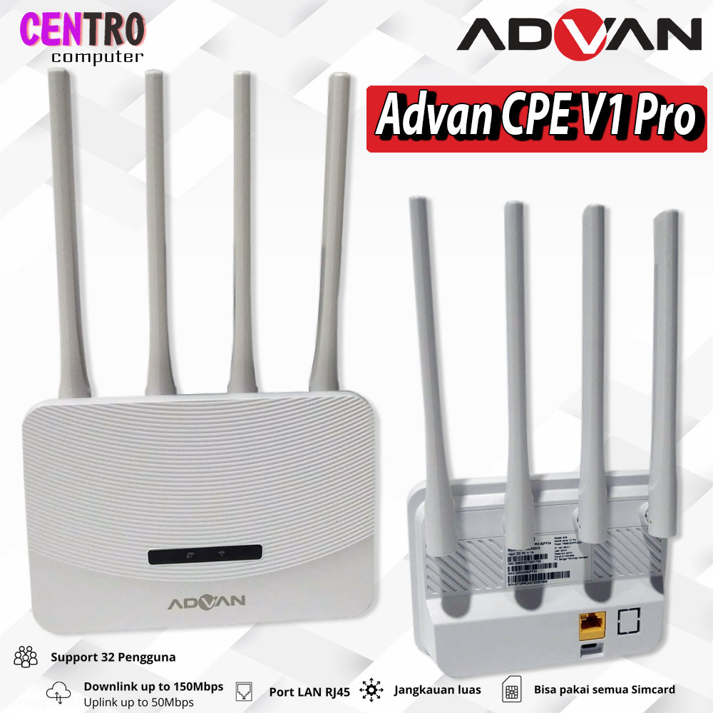 Jual Advan Cpe V1 Pro Modem Wifi Router 4G Lte Unlock All Operator ...