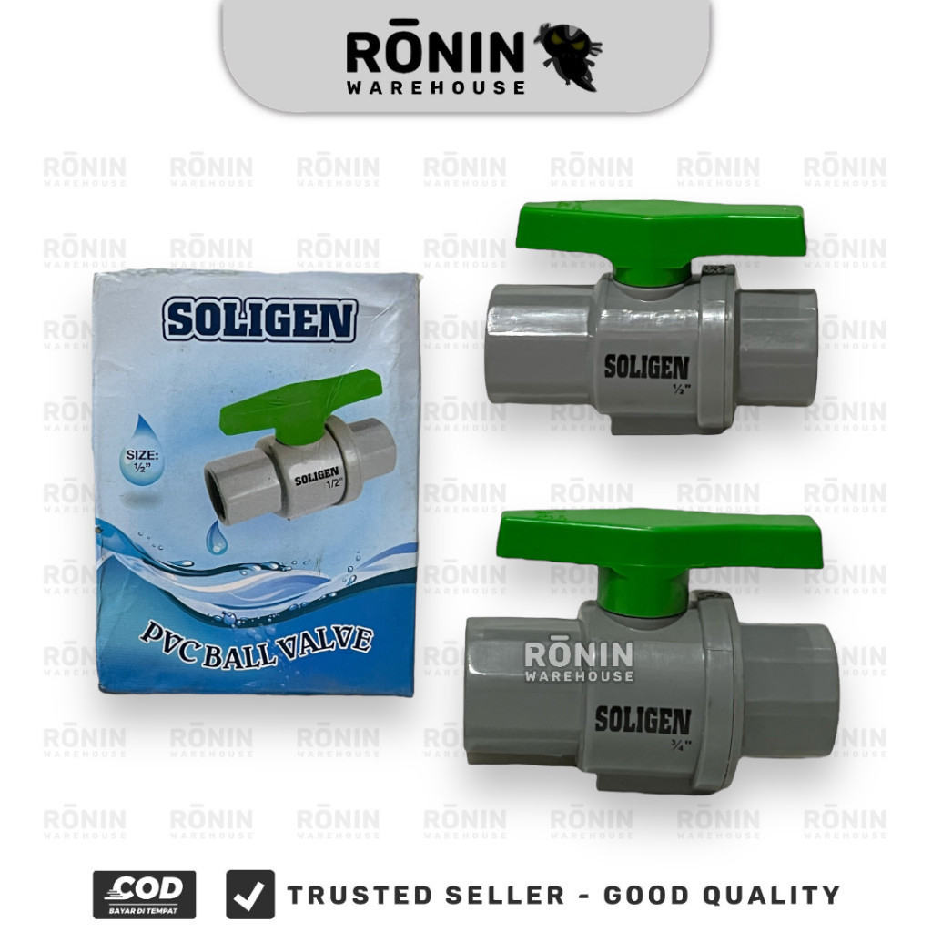 Jual SOLIGEN Ball Valve 1/2 3/4 1 1/4 1 1/2 2 " inch Ijo Stop Kran Pipa ...