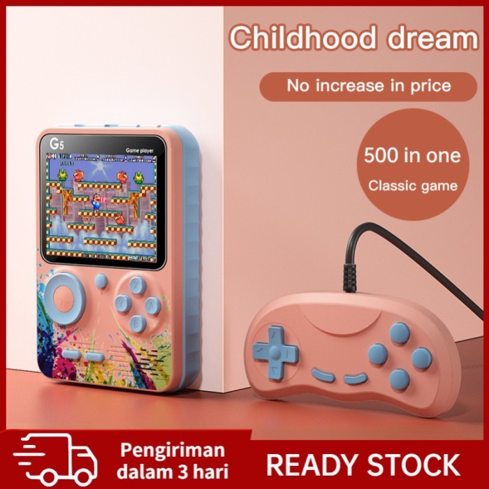 Jual G5 Console Gameboy Built-In Classic 500 Game In 1 Portable Game ...