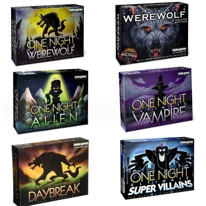 Jual Card Board Game One Night Ultimate Werewolf Alien Deluxe Daybreak ...