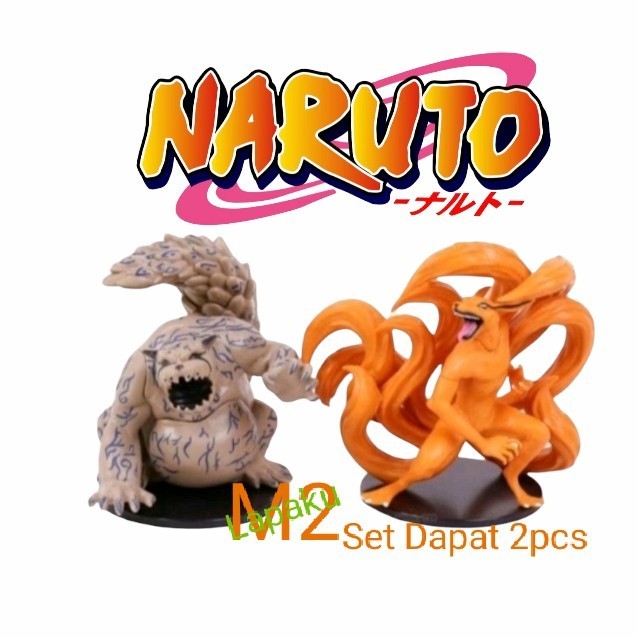 Jual Action Figure Anime Naruto Biju-Kurama&Shuukaku Set Of 2Pcs ...