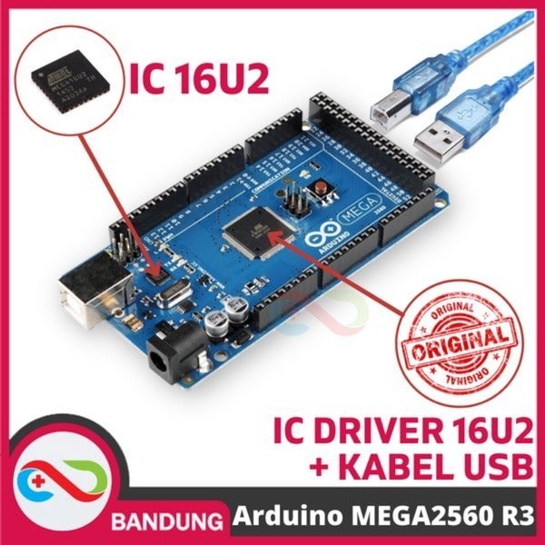 Jual [cnc] Arduino Mega 2560 R3 Atmega 16u2 Compatible Board Usb Cable Shopee Indonesia